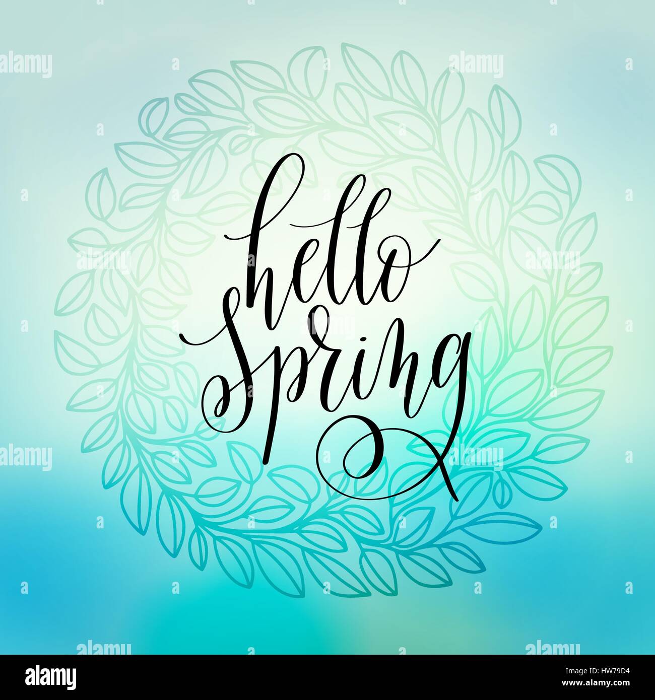 Poster calligraphy Stock Vector Images - Alamy