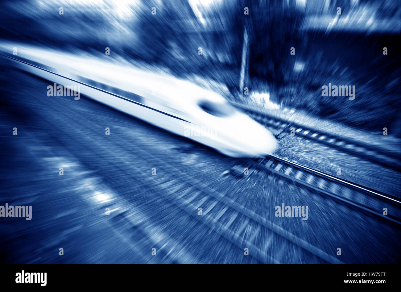 Motion Blur of high-speed train Stock Photo - Alamy
