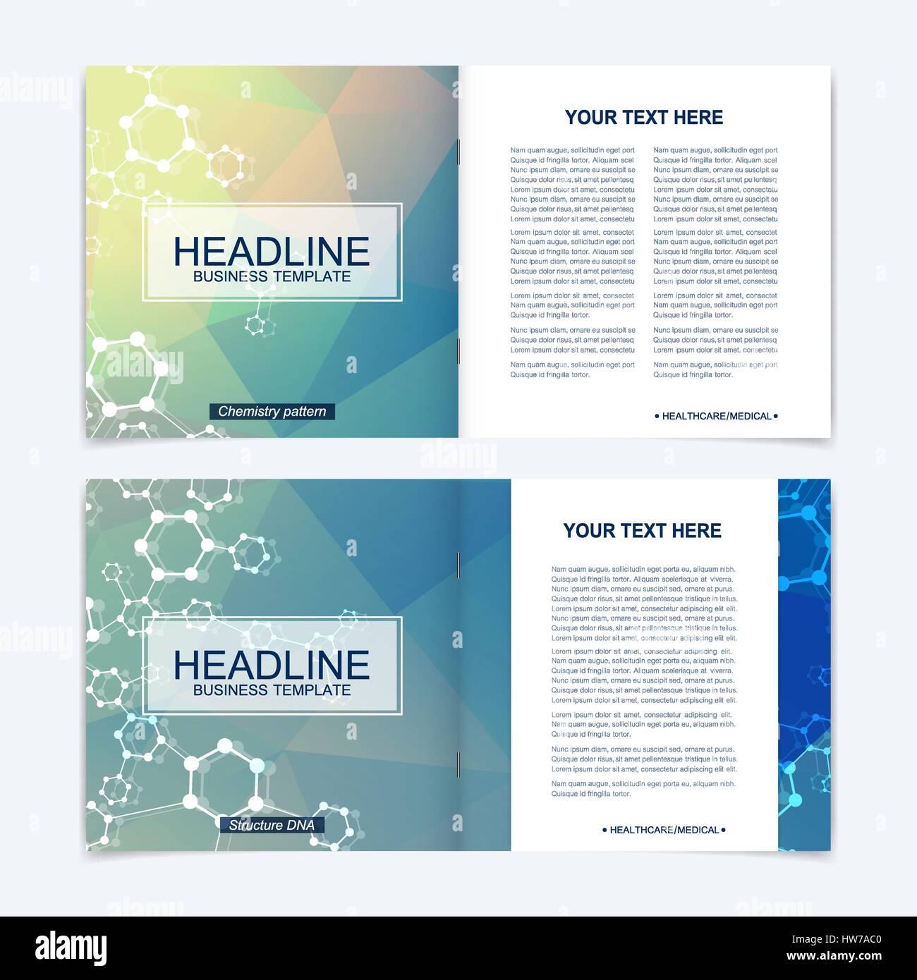 Templates for square brochure. Leaflet cover presentation. Business ...