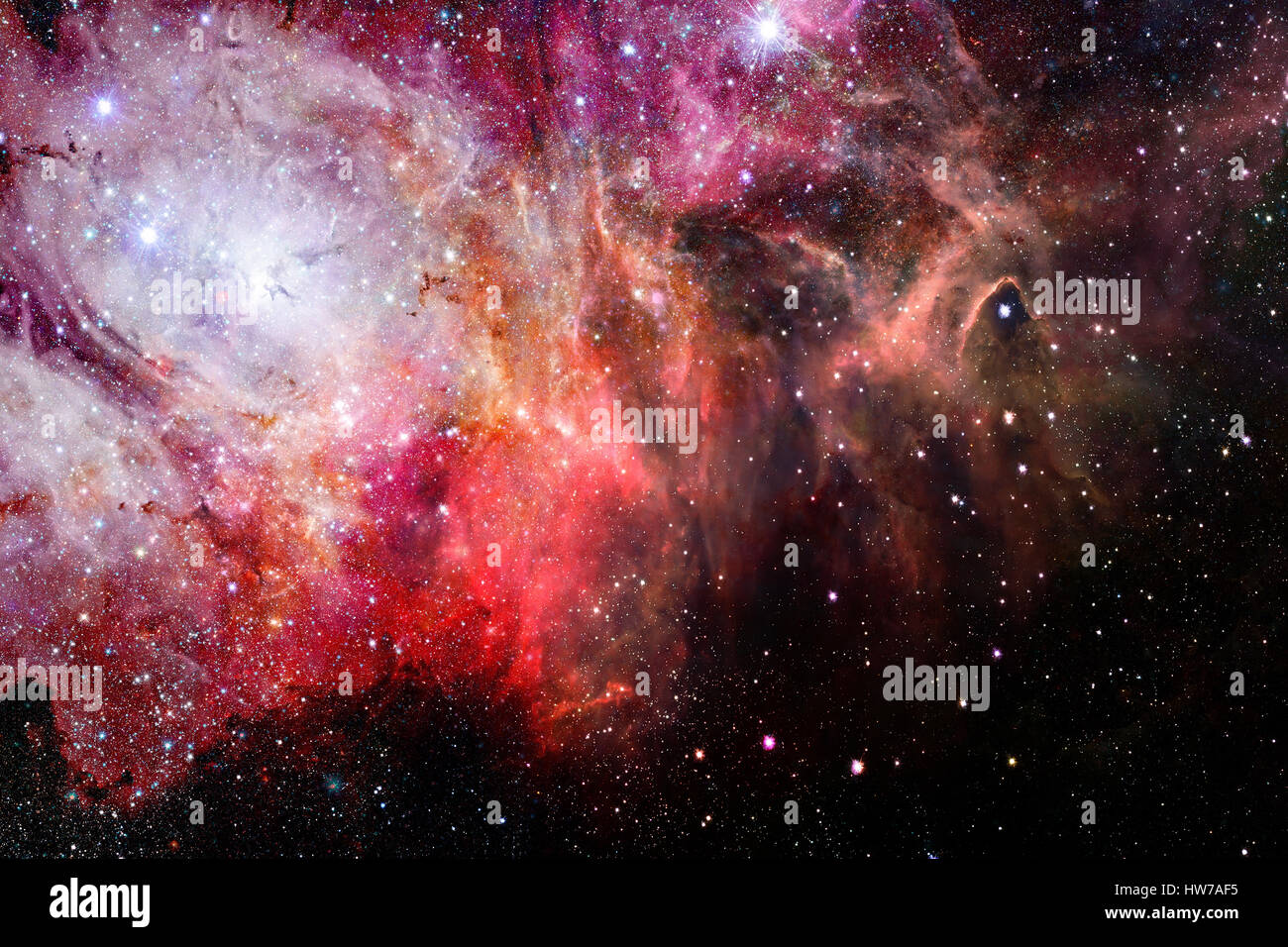 Universe filled with stars, nebula and galaxy. Elements of this image ...