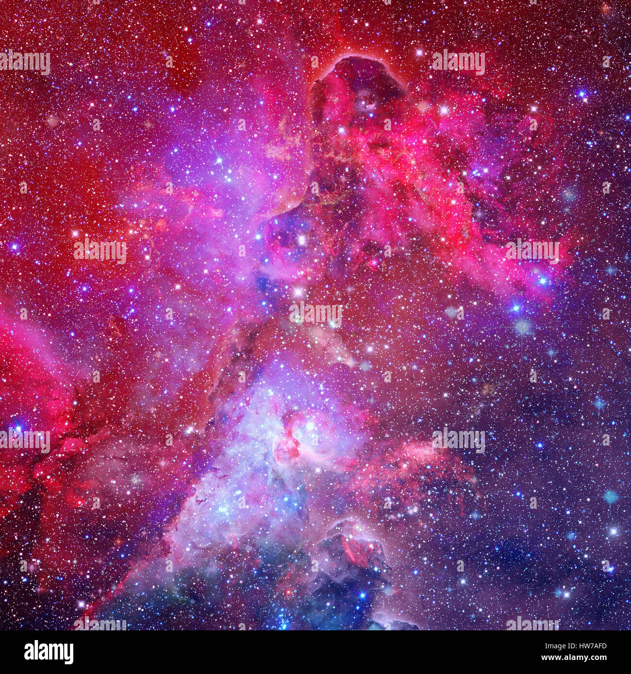 Beautiful nebula, stars and galaxies. Elements of this image furnished ...