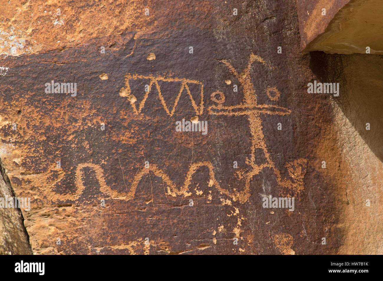Petroglyphs, Nine Mile Canyon National Backcountry Byway, Utah Stock ...
