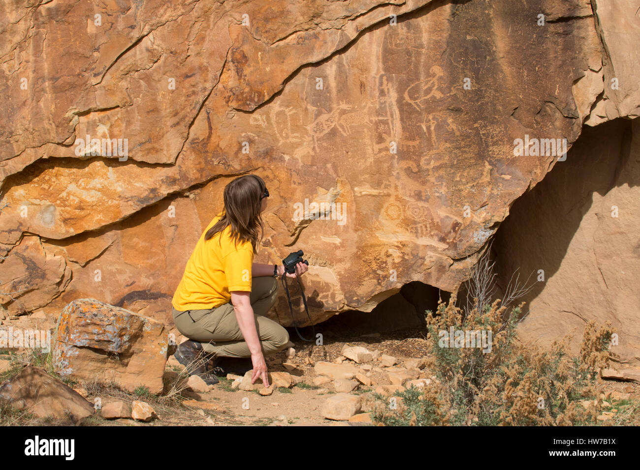 Petroglyphs at First Site, Nine Mile Canyon National Backcountry Byway ...
