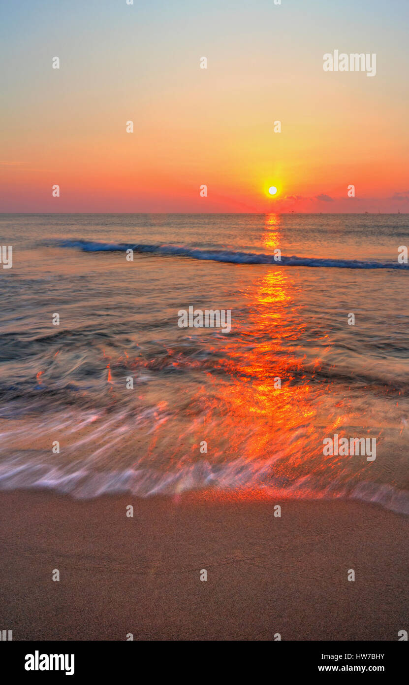 Beautiful sunrise over the sea Stock Photo - Alamy