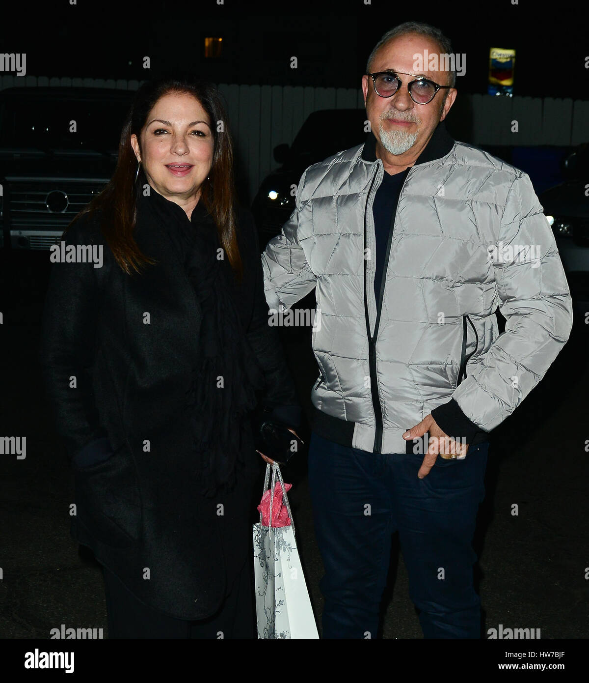 Gloria Estefan celebrating Valentine's Day with her husband Emilio ...