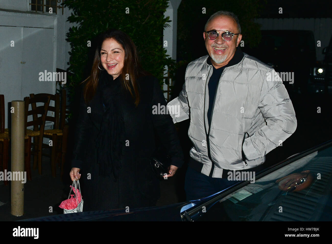Gloria Estefan celebrating Valentine's Day with her husband Emilio ...