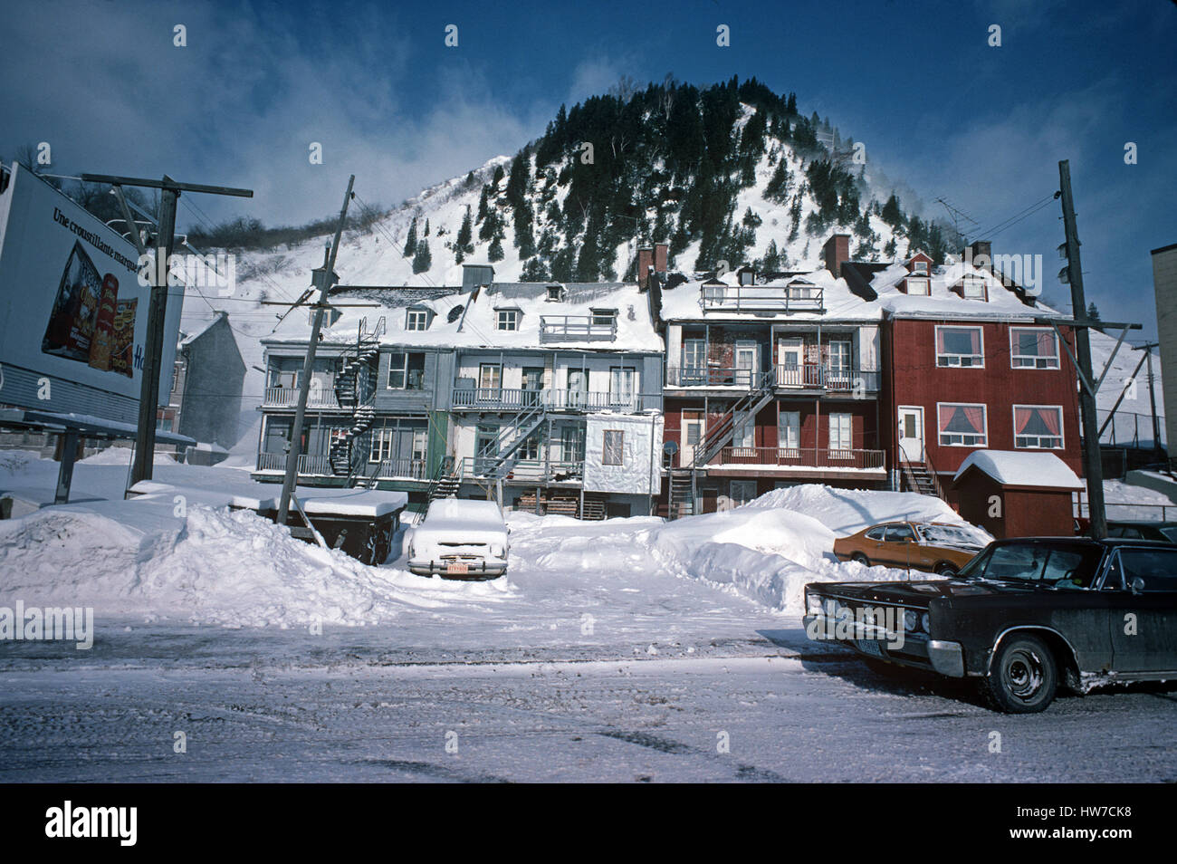 Quebec City after snow storm, Quebec Province, Canada Stock Photo - Alamy