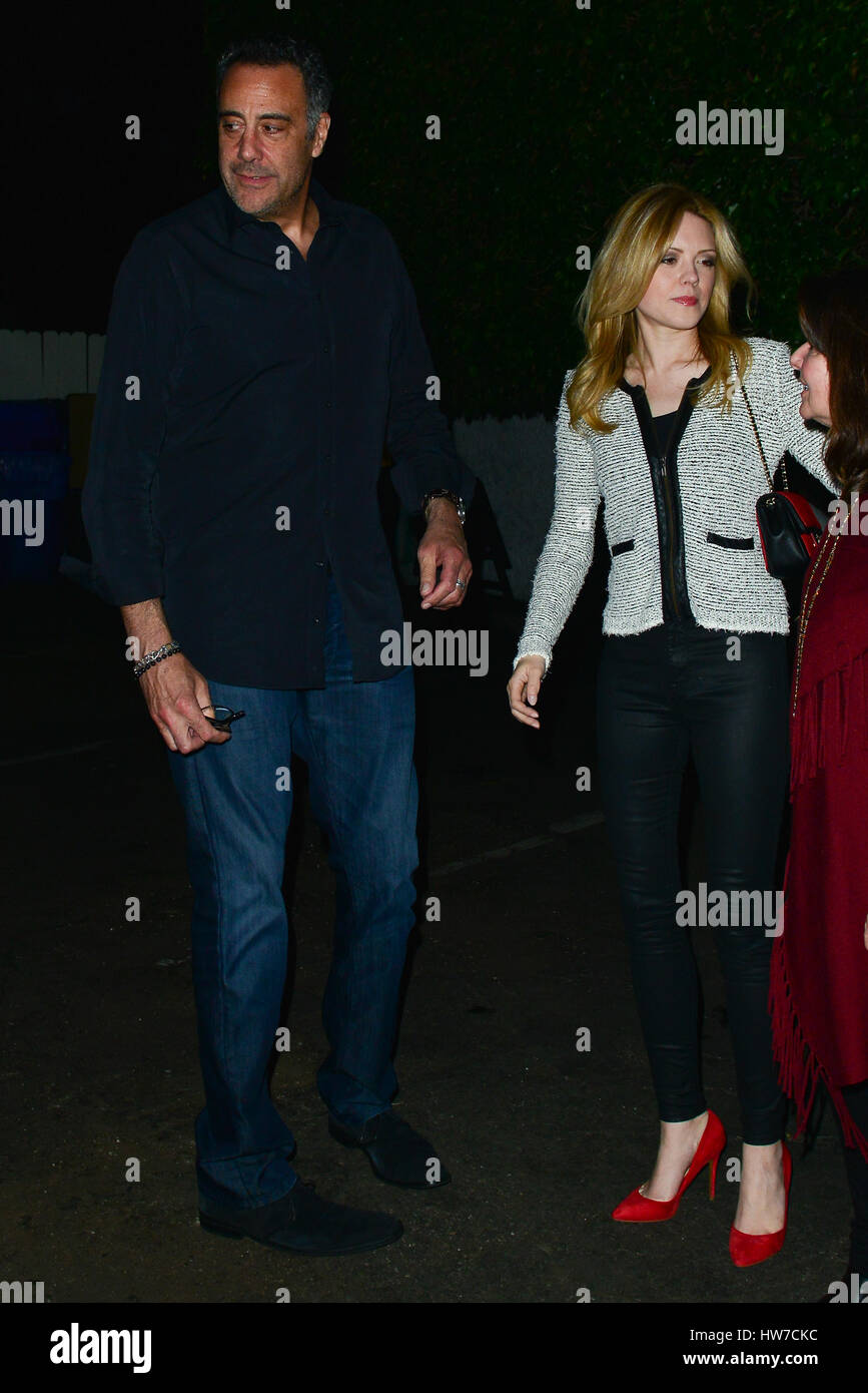 Brad Garrett And His Girlfriend Isabella Quella Celebrating Valentine S Day At Giorgio Baldi