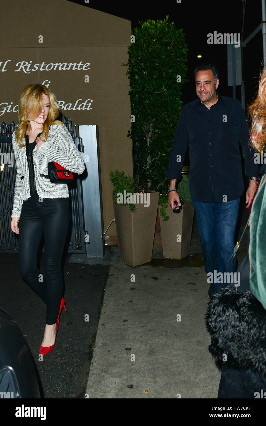 Brad Garrett And His Girlfriend Isabella Quella Celebrating Valentine S Day At Giorgio Baldi