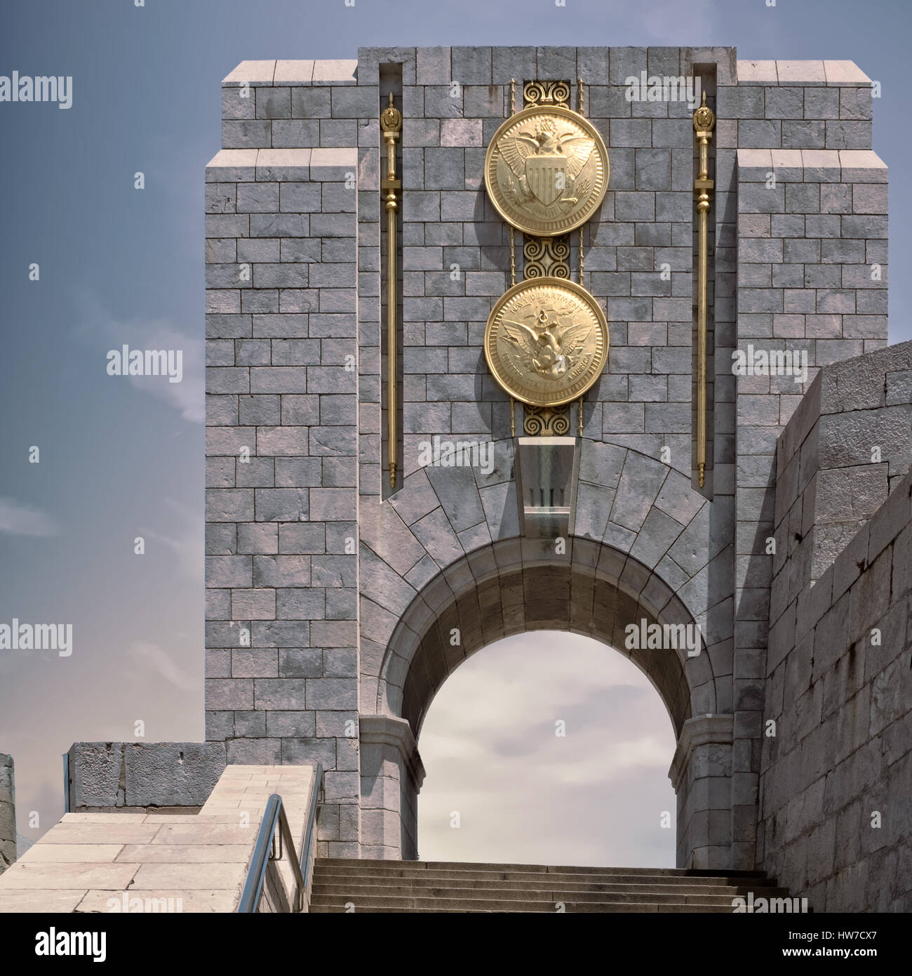 American World War 1 Naval Monument Gibraltar Stock Photo - Alamy