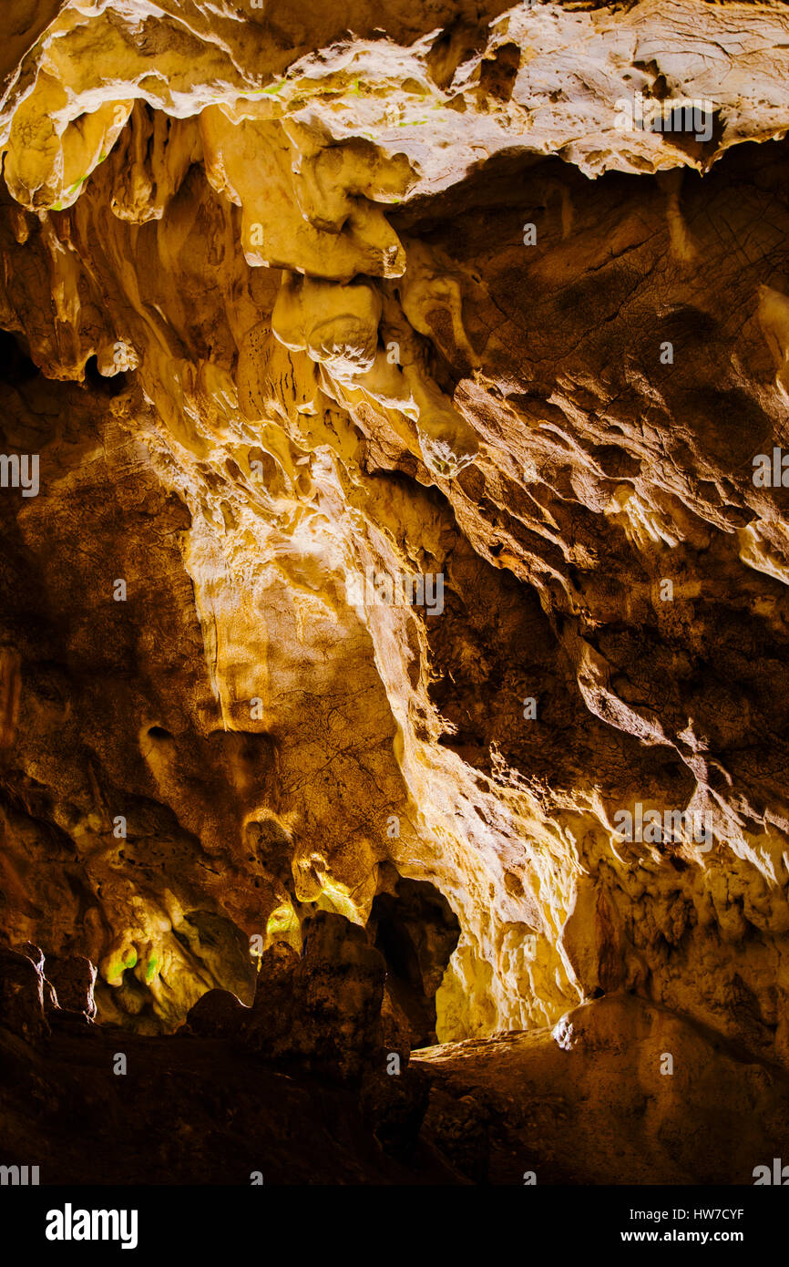 Beautiful rock formations inside the cave Stock Photo - Alamy