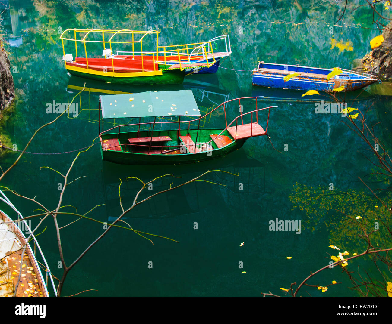 Tourist boats on the river Stock Photo - Alamy