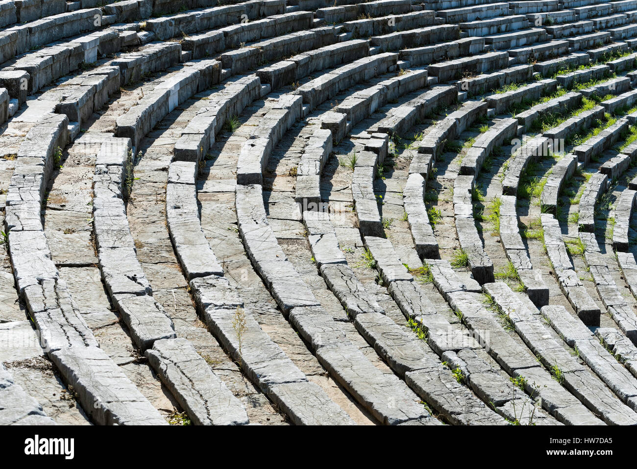 Part of the Stadium in the archaeological site of ancient Messene in ...