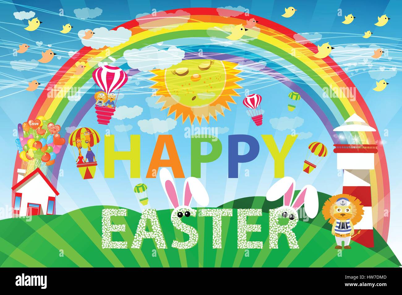Easter background. illustration. For the design of Easter holidays ...