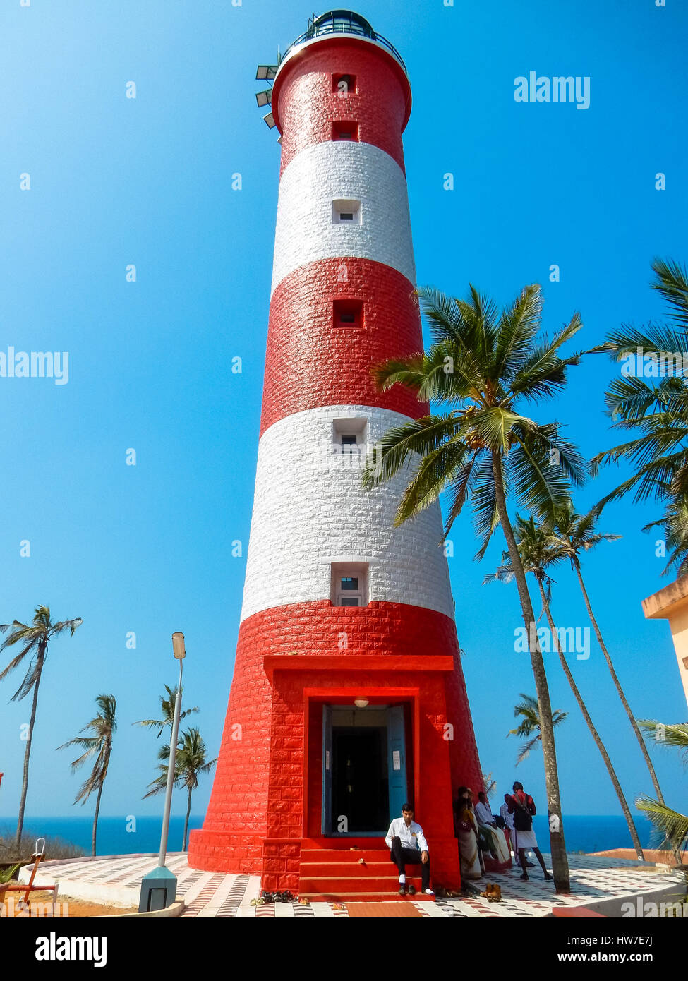 India kerala kovalam lighthouse hi-res stock photography and images - Alamy