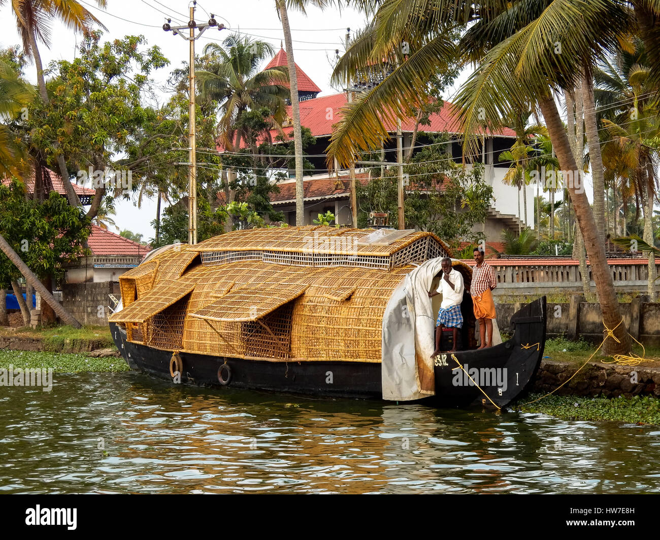 Houseboat in kerala india hi-res stock photography and images - Alamy