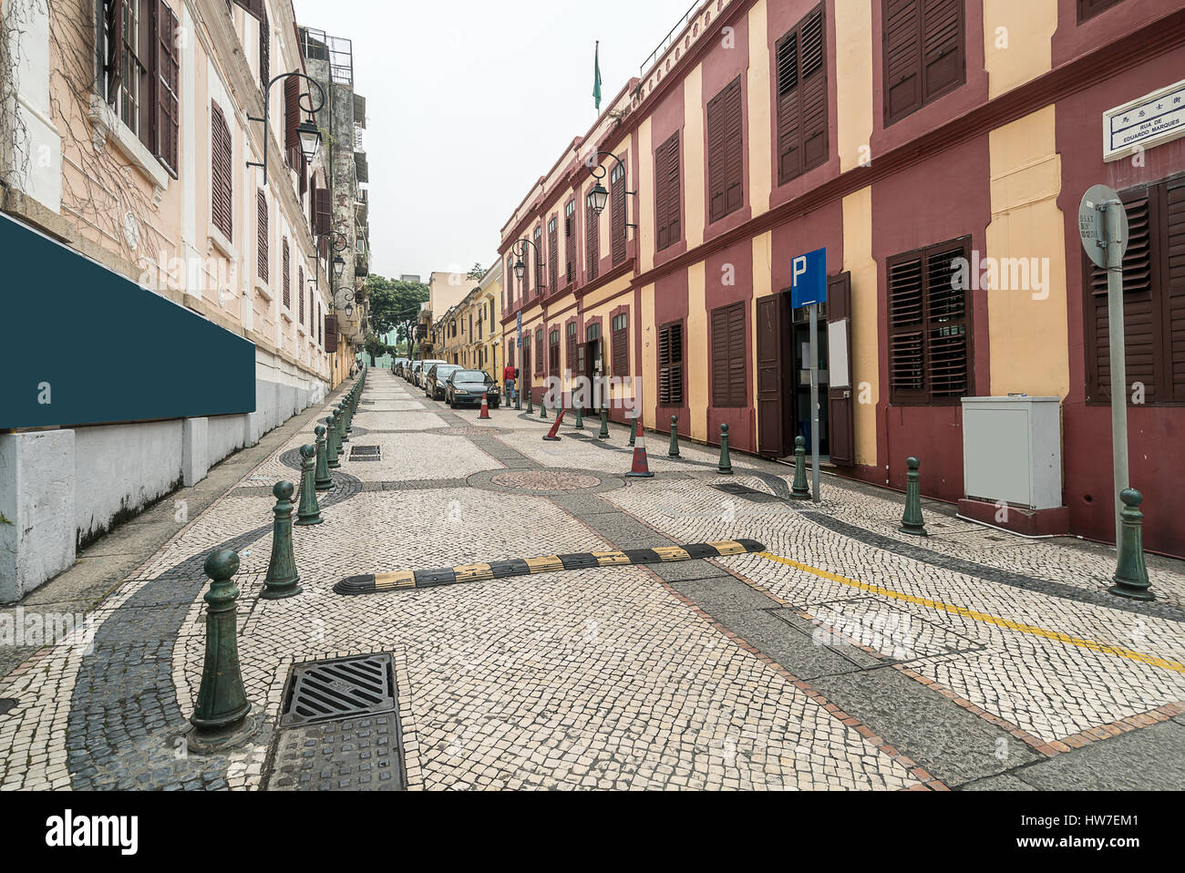 Ancient Macau Little portuguese Town in Macau China Stock Photo - Alamy