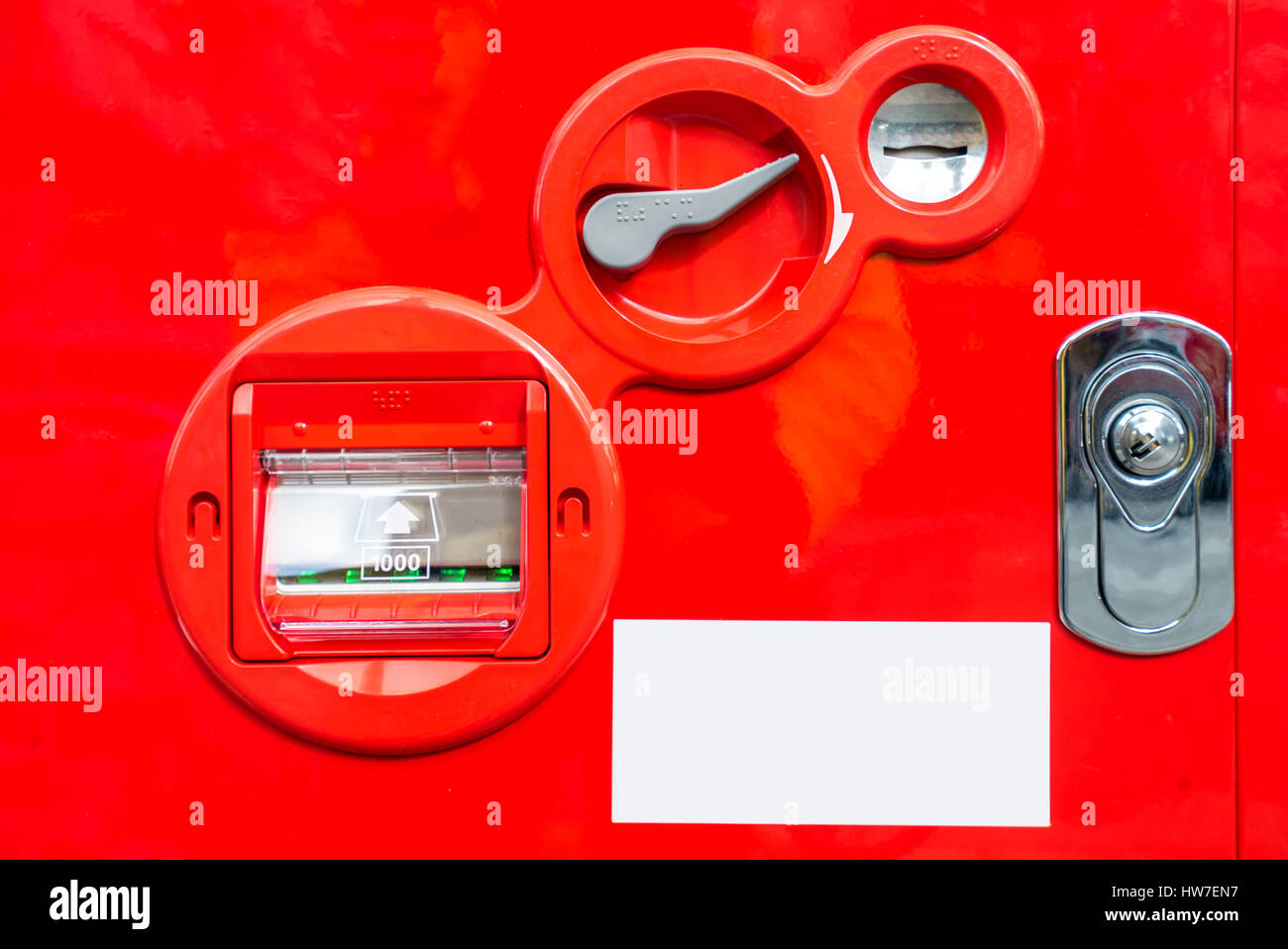 vending Machine coin and banknote insert space Stock Photo - Alamy