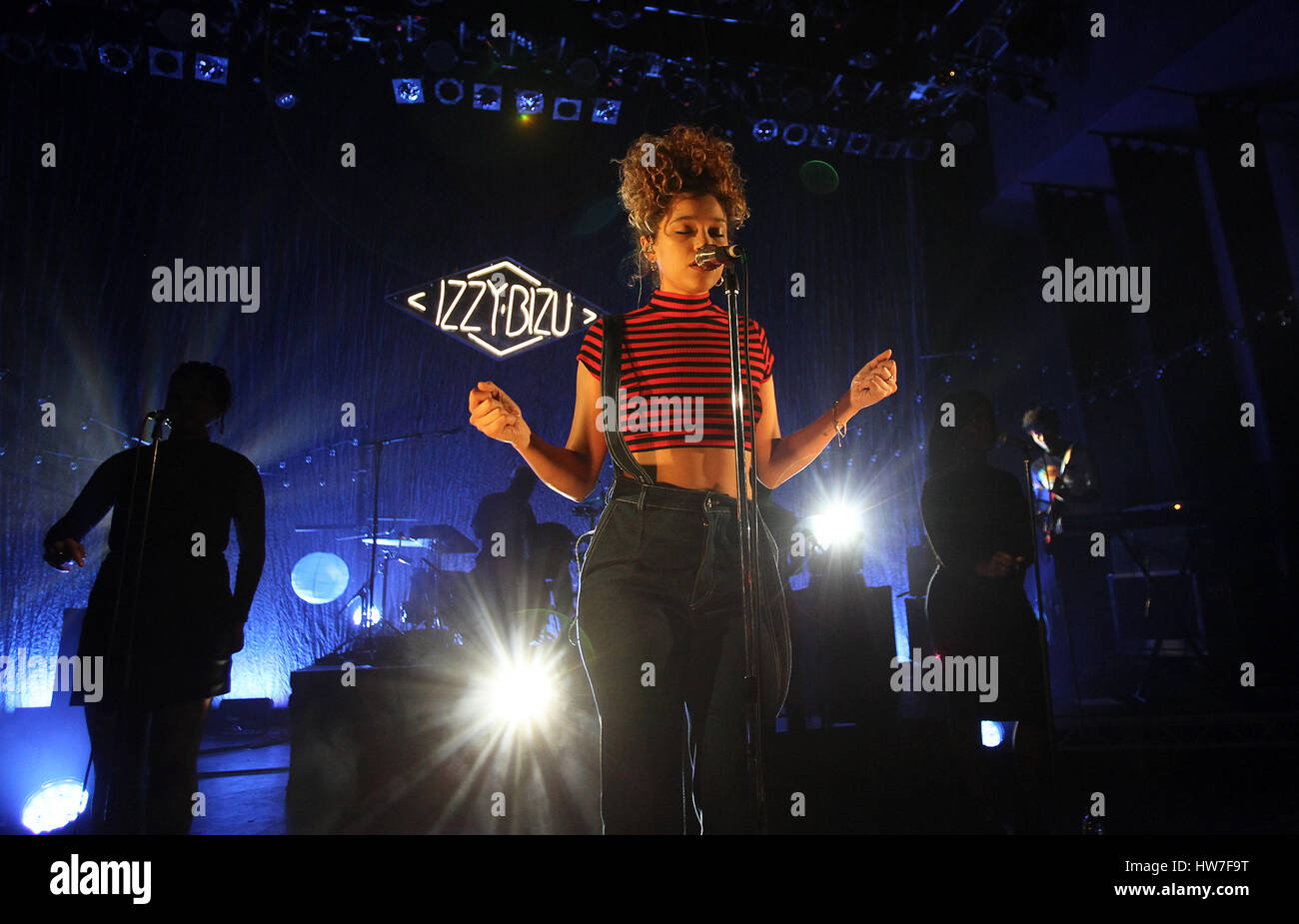 British singer Izzy Bizu performing at the O2 Shepherds Bush Empire ...