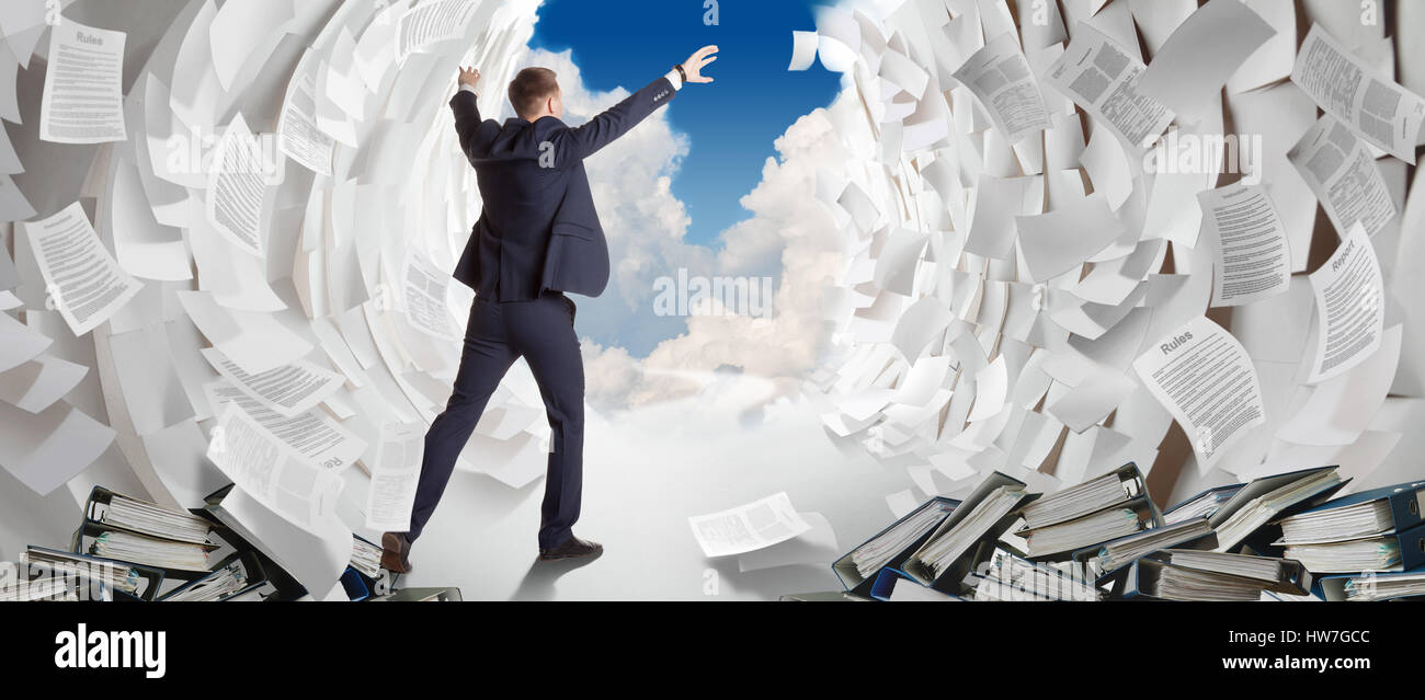 End of heavy office work Stock Photo - Alamy