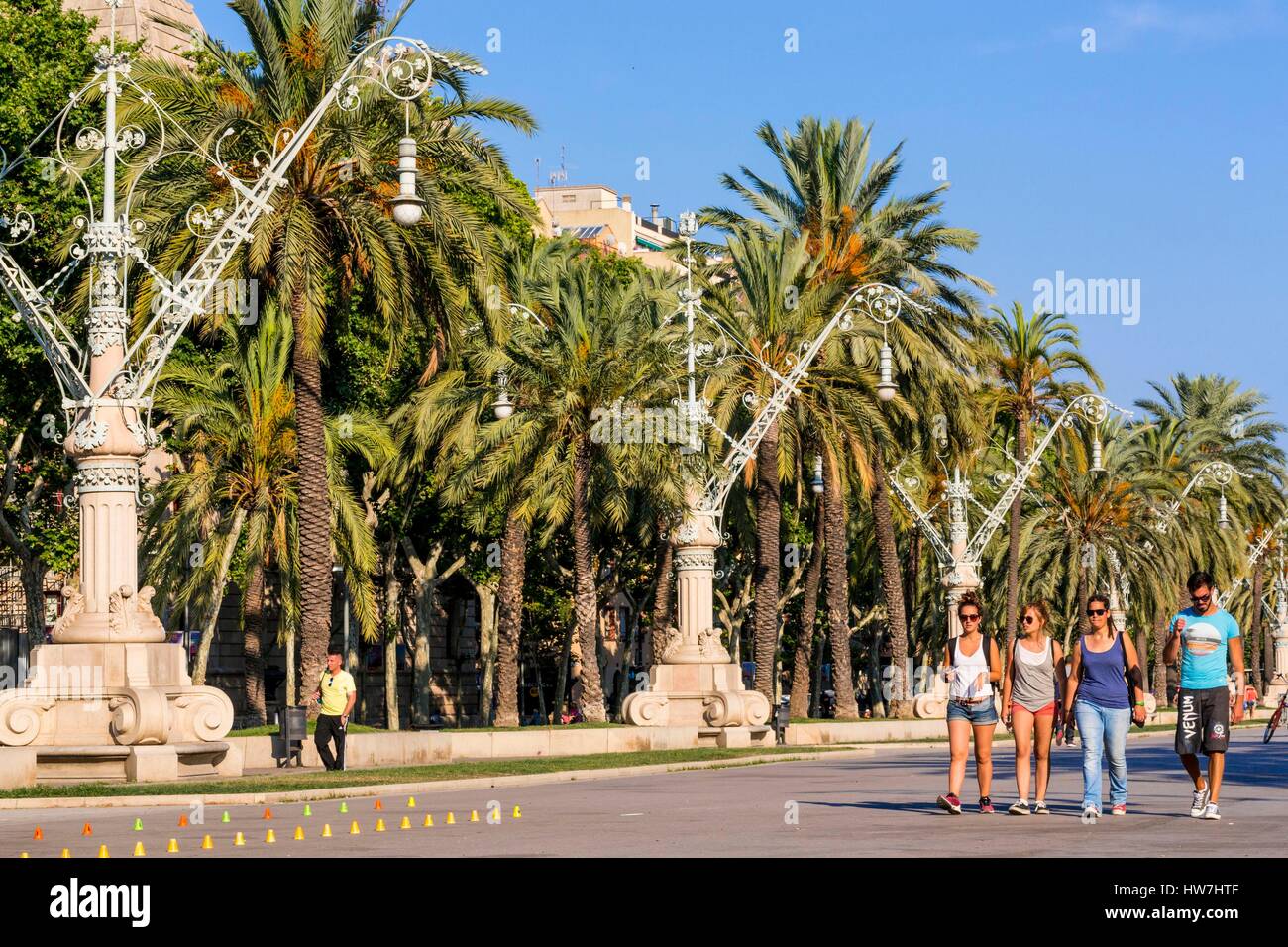 Spain, Catalonia, Barcelona, La Ribera, Passeig de Lluis Companys ...