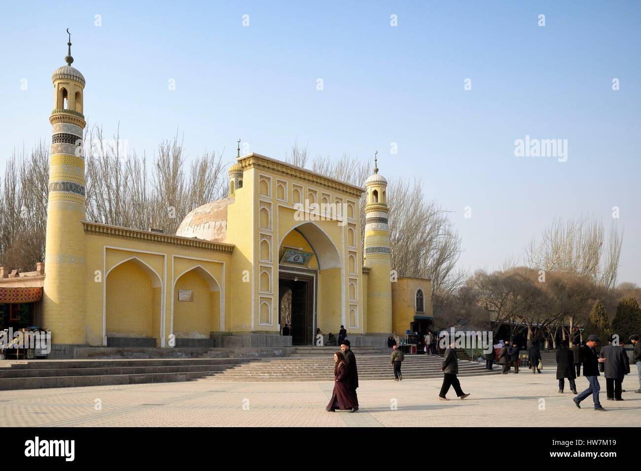 China, Xinjiang Uyghur Autonomous Region, Kashgar (Kashi), the Id Kah ...