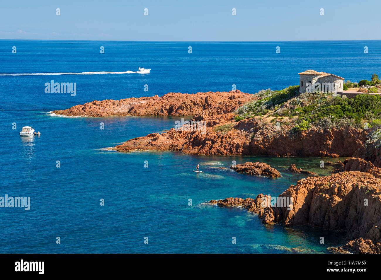 France, Var, Corniche de l'Esterel, Saint Raphael, Le Trayas, Pointe du ...