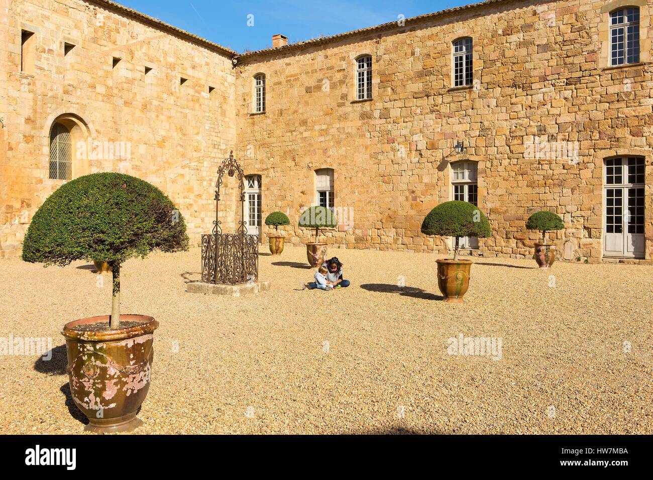 France, Aude, Pays Cathare, Narbonne, Sainte Marie de Fontfroide ...