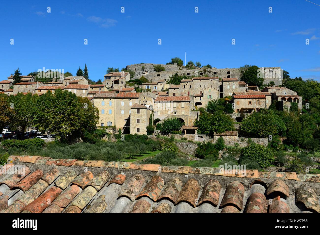 France, Ardeche, Banne, Monts d'Ardeche Regional Natural Park Stock ...