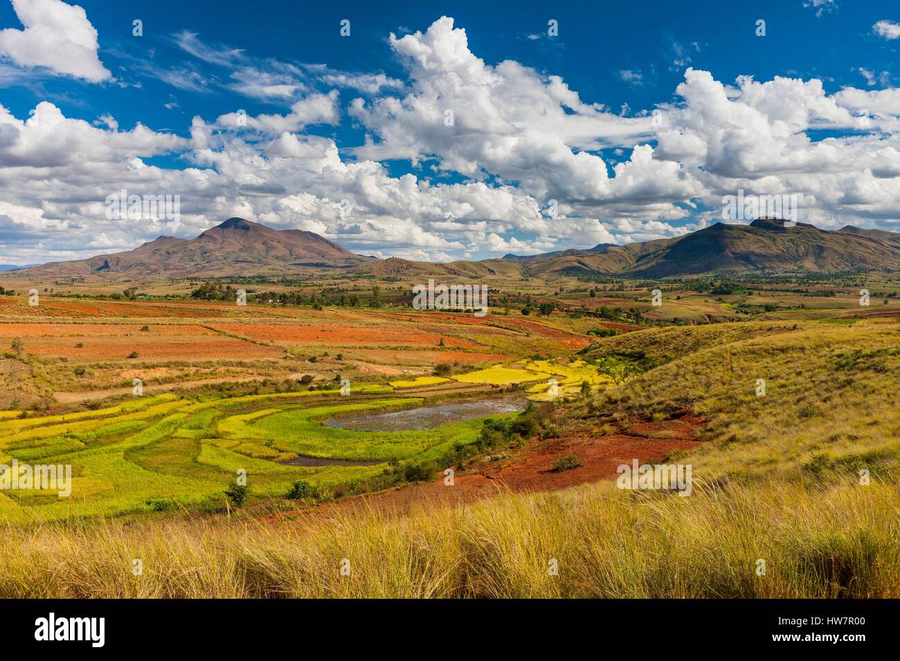 Madagascar, central highlands, ancient province of Antananarivo ...