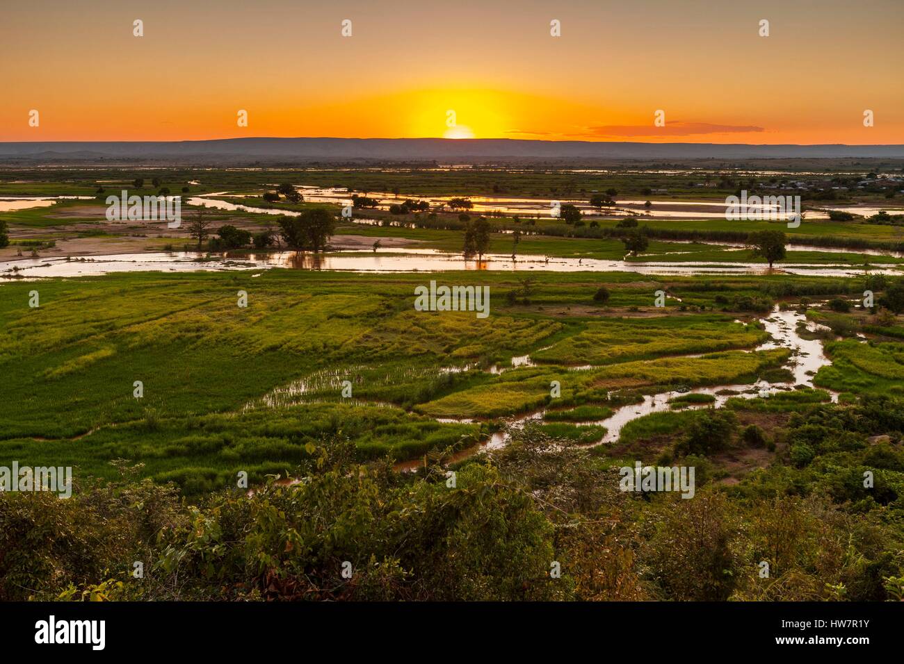 Madagascar, Menabe region, Miandrivazo, Tsiribihina River Stock Photo ...