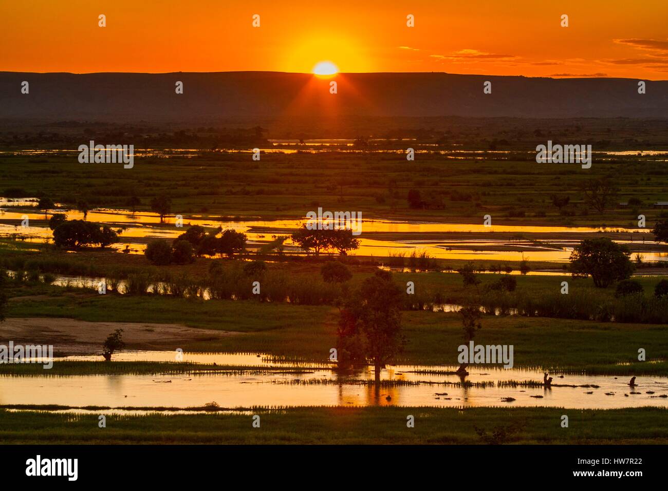 Madagascar, Menabe region, Miandrivazo, Tsiribihina River Stock Photo ...