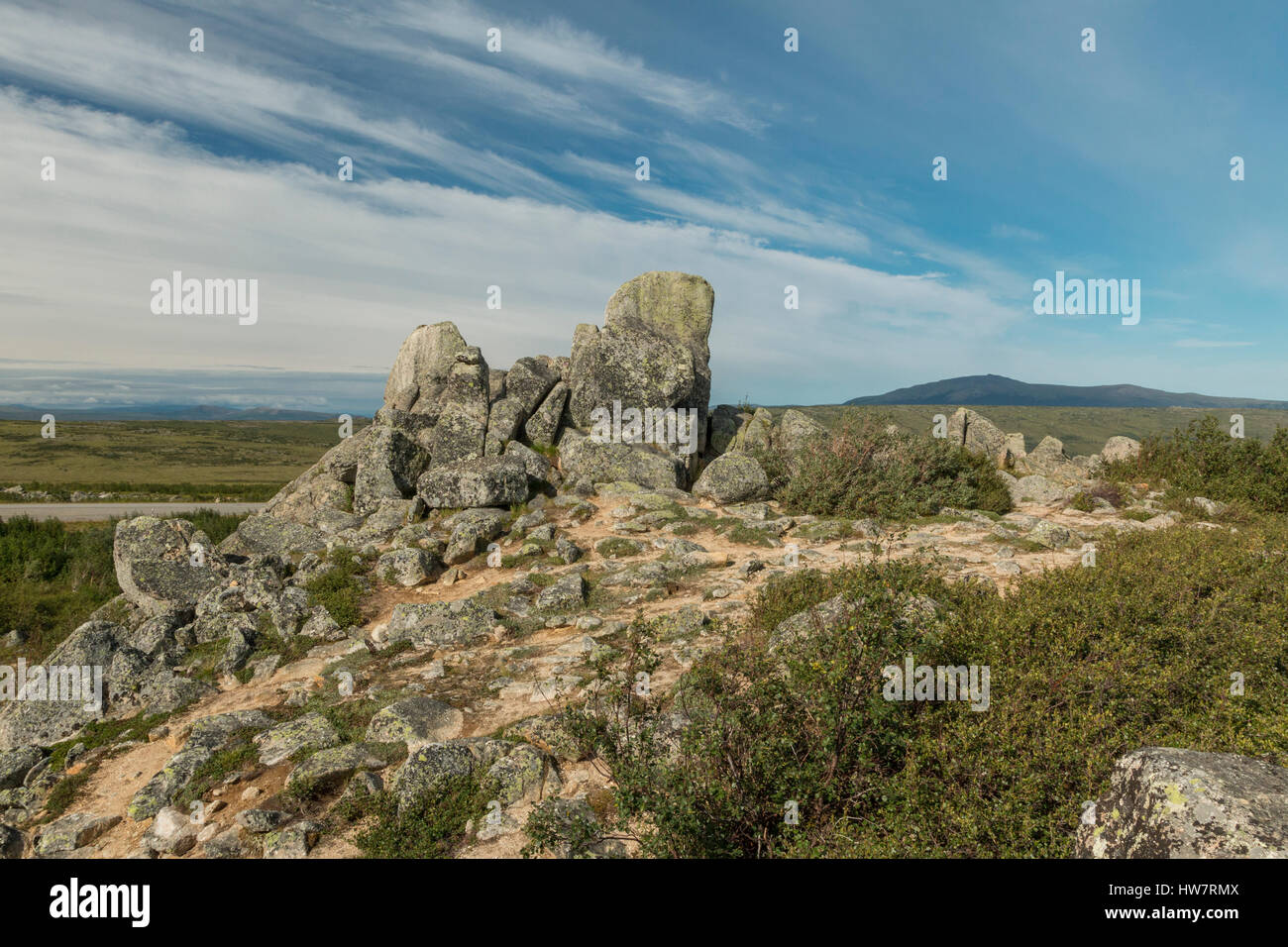 Finger Mountain off the Dalton Highway, Alaska Stock Photo - Alamy