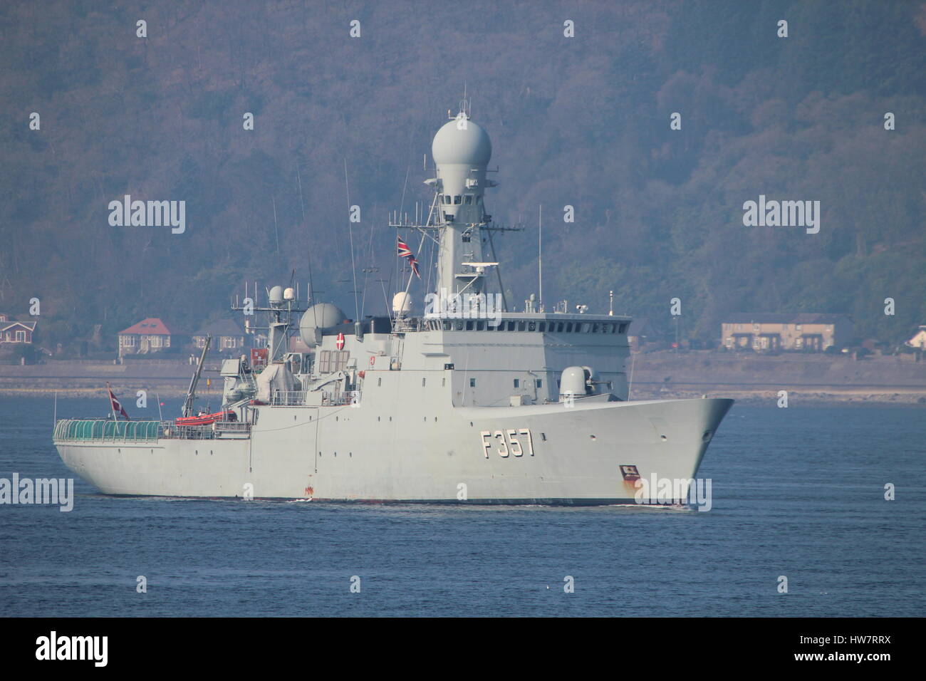 KDM Thetis (F357), a Thetis-class frigate of the Royal Danish Navy ...