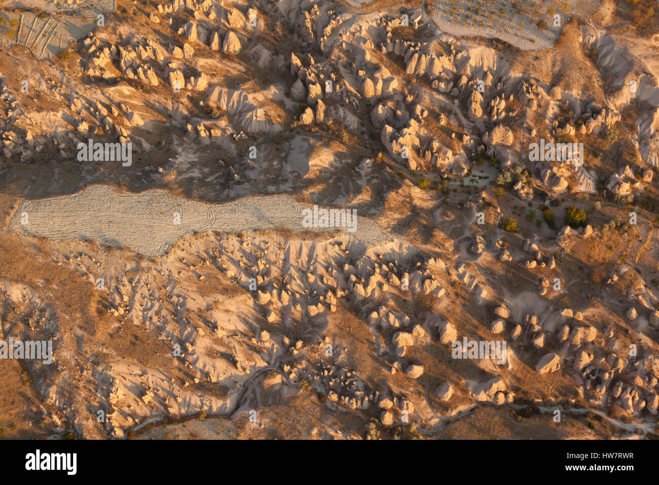 Looking down on the spires of Cappadocia, Turkey Stock Photo - Alamy