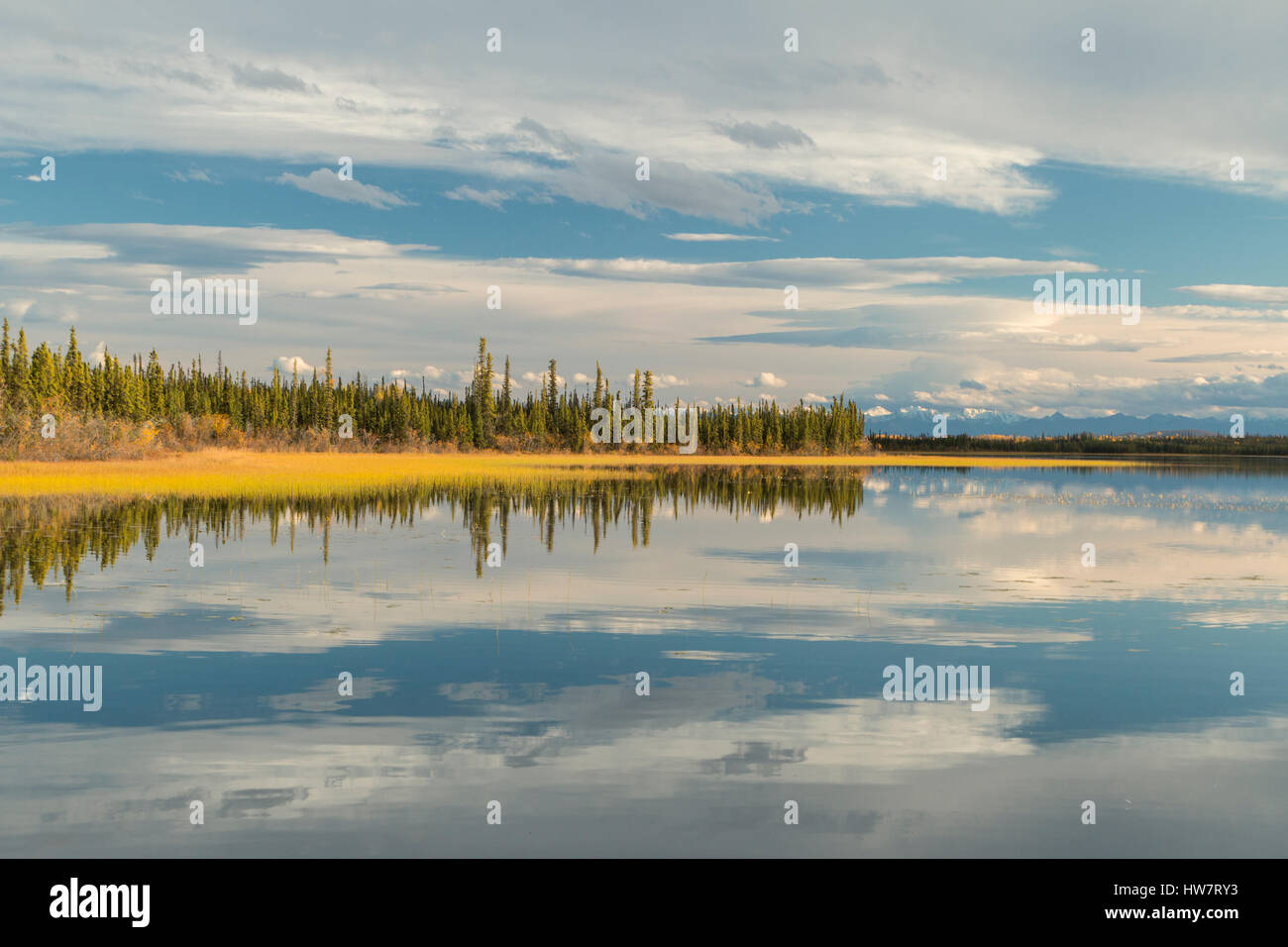 Reflection in Deadman Lake, Tetlin National Wildlife Refuge, Alaska ...