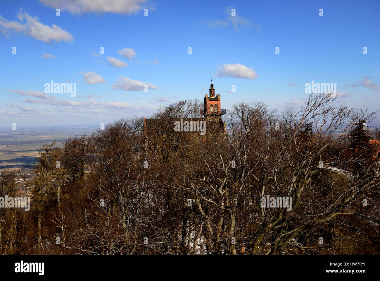 Sleza mountain 718 m above sea level, landscape, dolnoslaskie ...