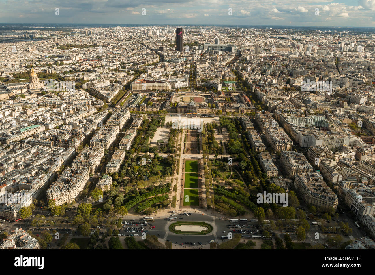 PARIS, FRANCE- OCTOBER 2, 2016: View over Paris from the top of the ...