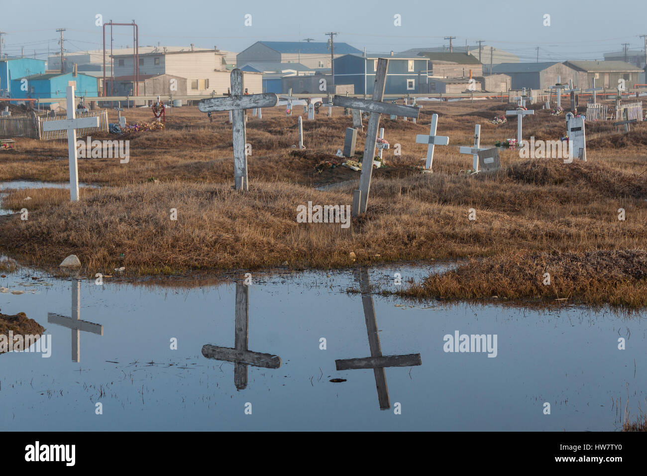Alaska cemetery permafrost hi-res stock photography and images - Alamy