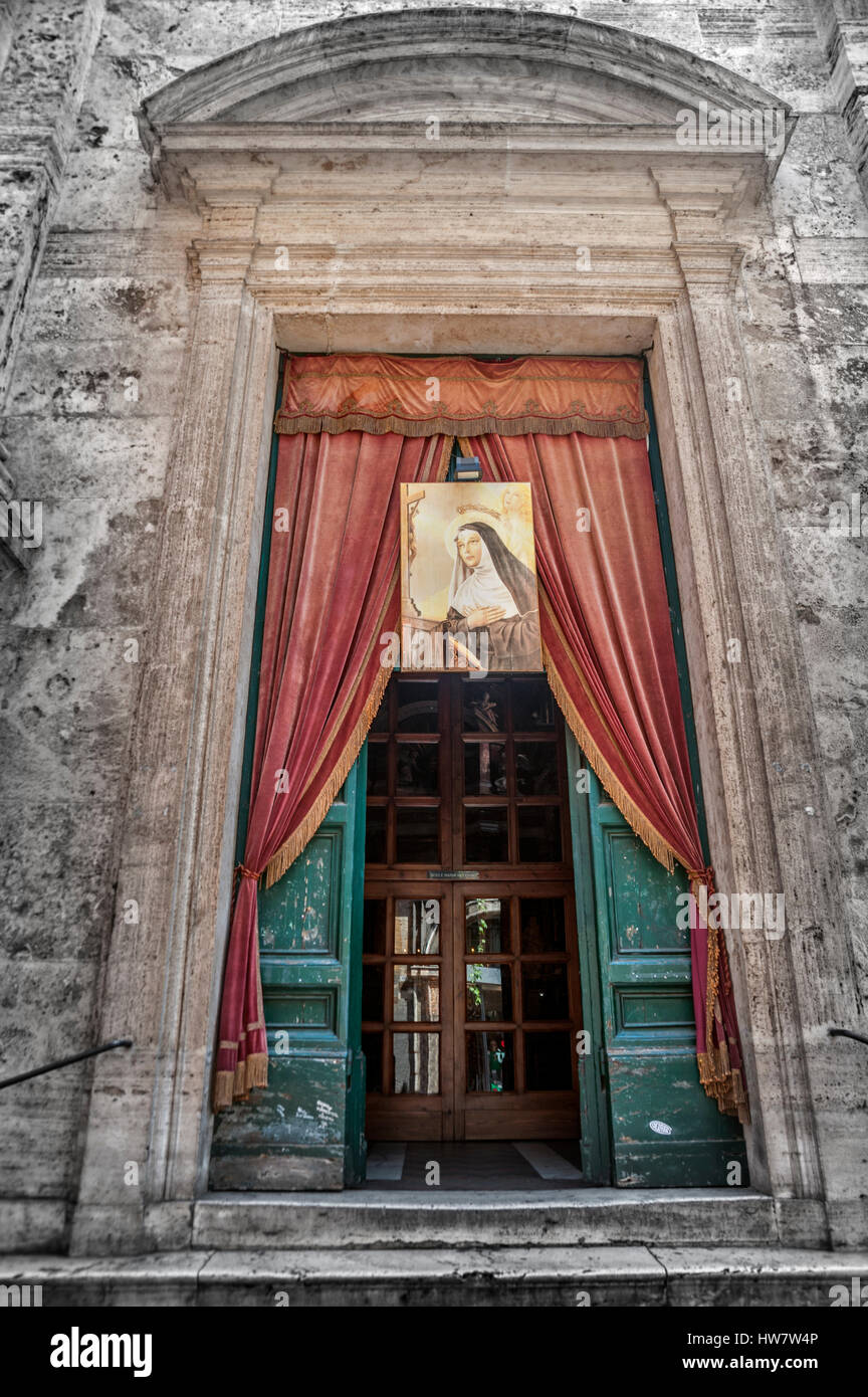 Italy. Gesu e Maria - literally "Jesus and Mary" - Baroque church in ...