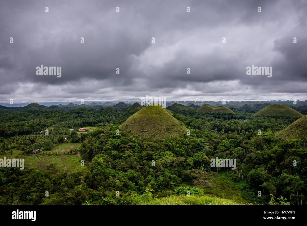 Impressive and Famous Chocolate Mountains of Bohol Island, Philippines ...