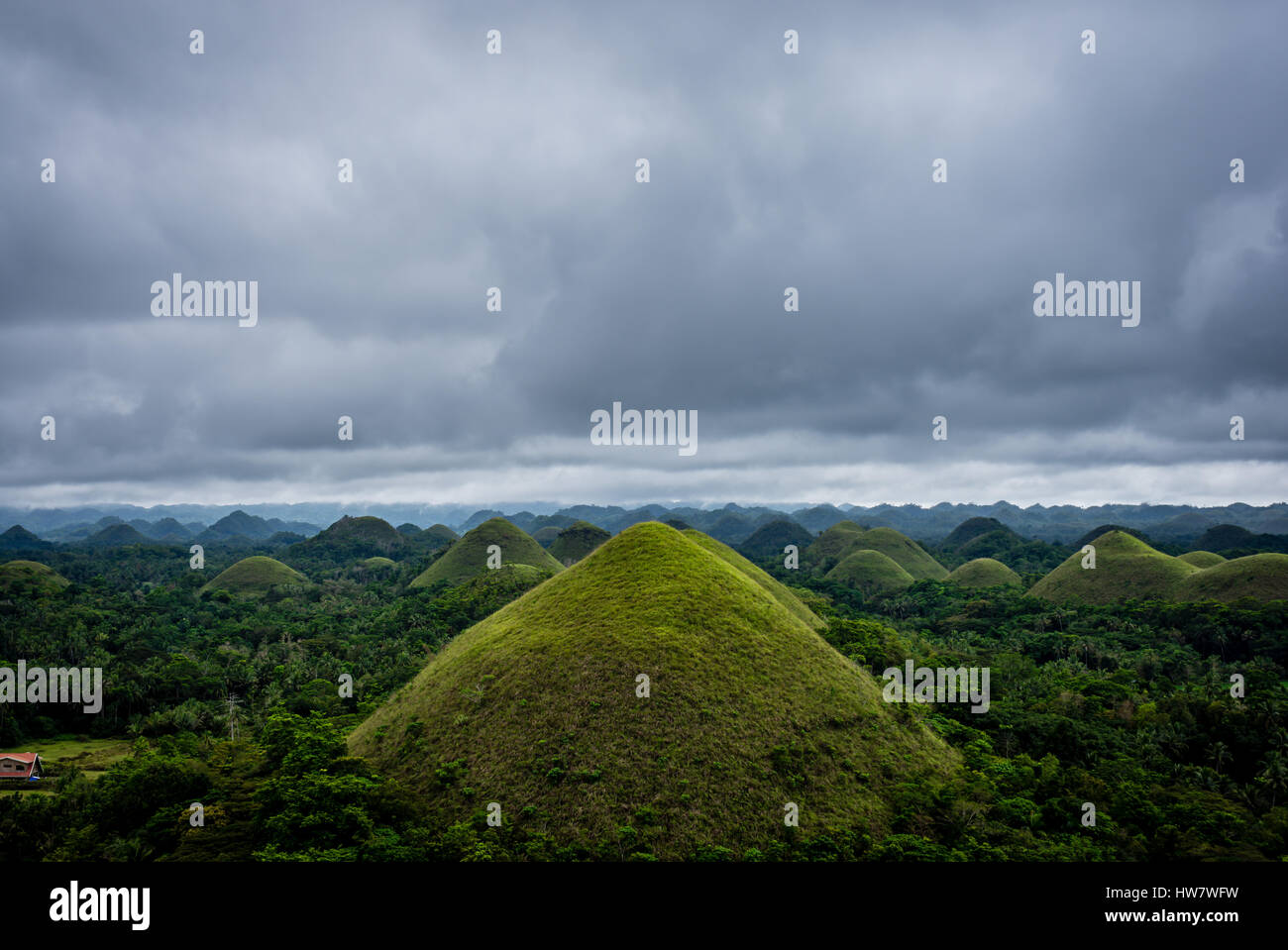 Impressive and Famous Chocolate Mountains of Bohol Island, Philippines ...
