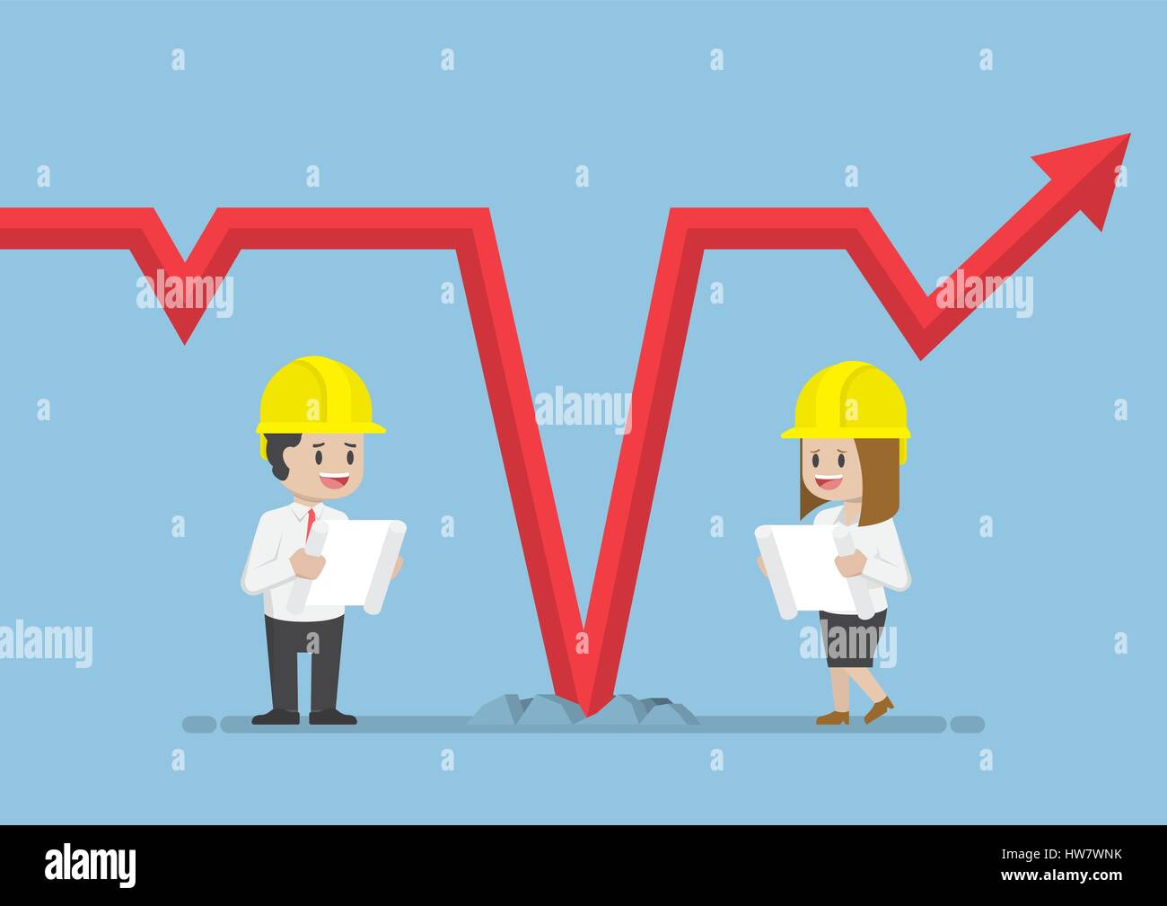 Close up business graph Stock Vector Images - Alamy