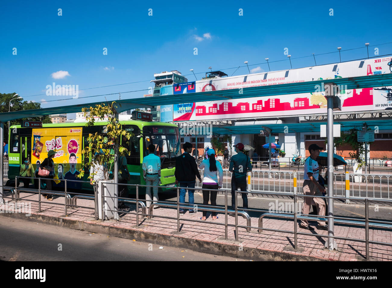 Central Bus Station, Ho Chi Minh City, Vietnam Stock Photo - Alamy