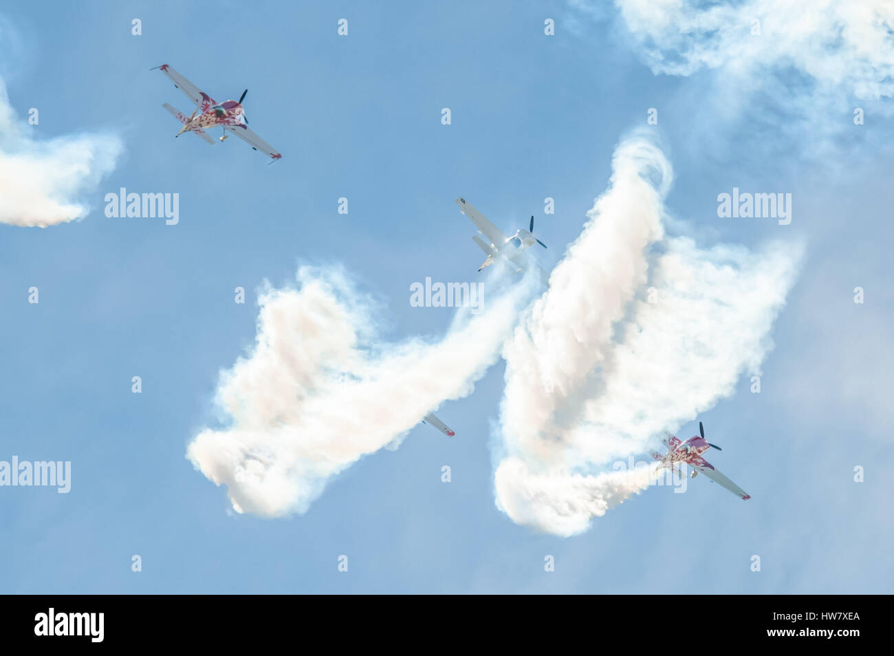 Global Stars formation aerobatic display team in the skies over ...