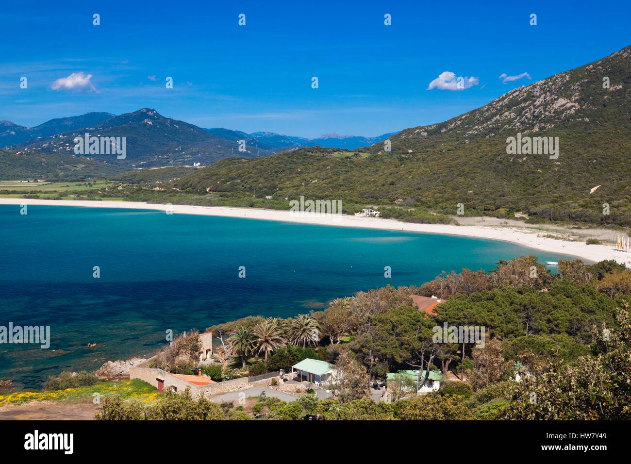 France, Corse du Sud, Corsica South Coast Region, Portigliolo, beach ...