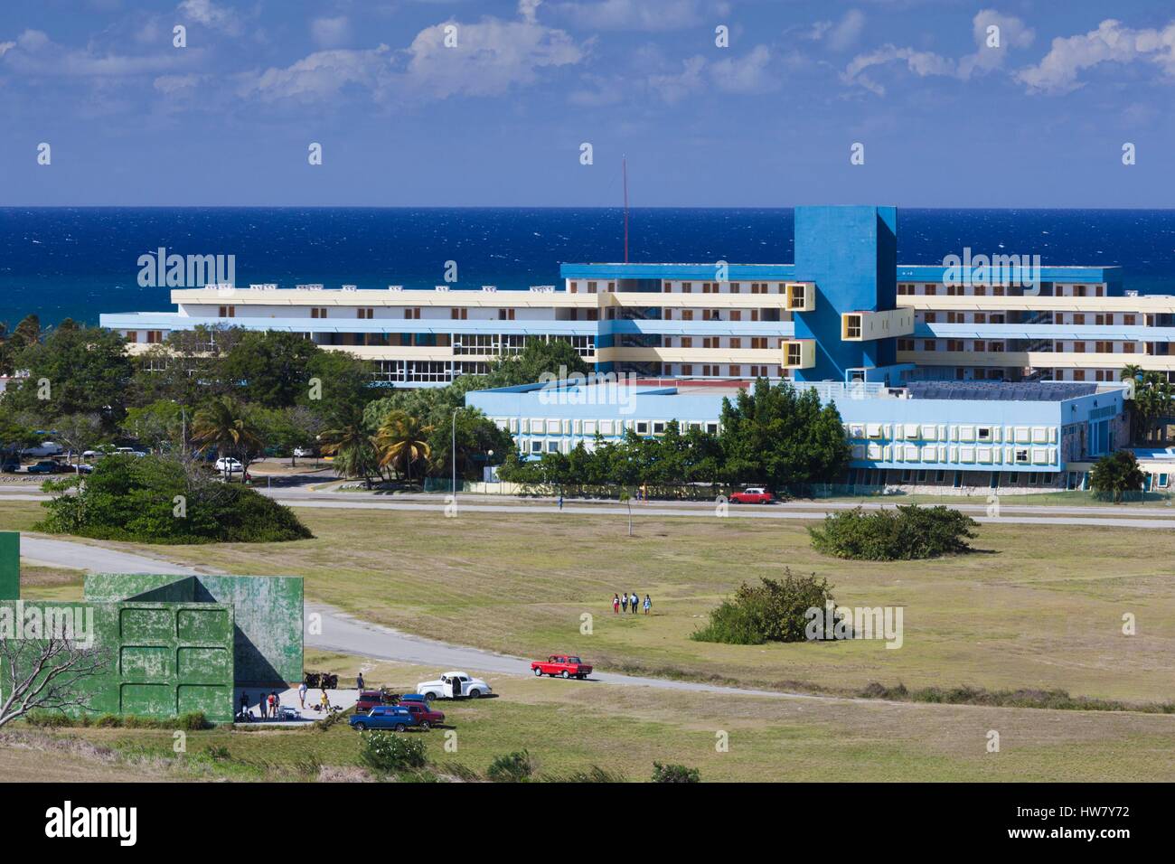 Cuba, Havana Province, Playas del Este Beaches, elevated view of Santa ...