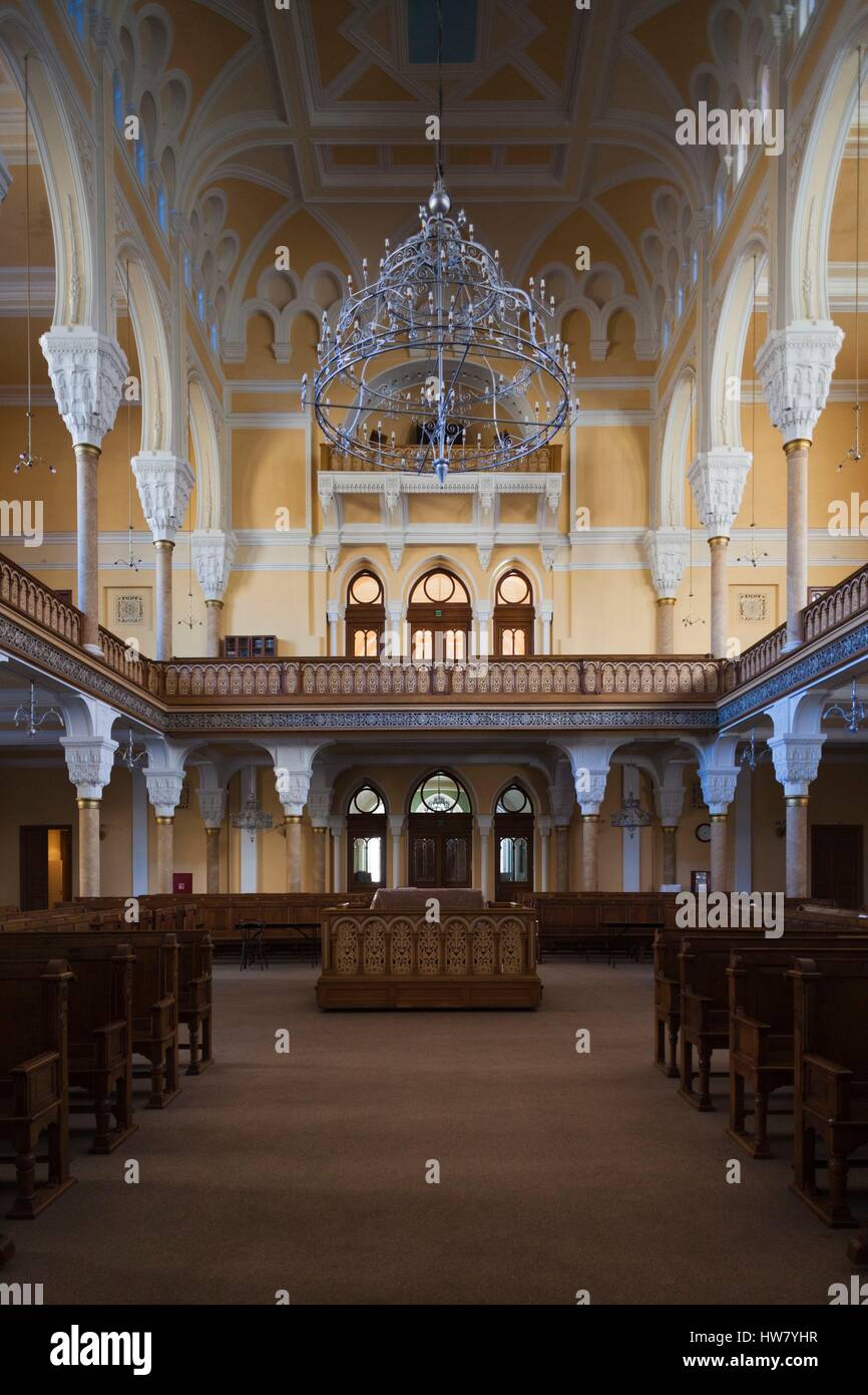 Russia, Saint Petersburg, Mariinsky, Grand Choral Synagogue, interior ...