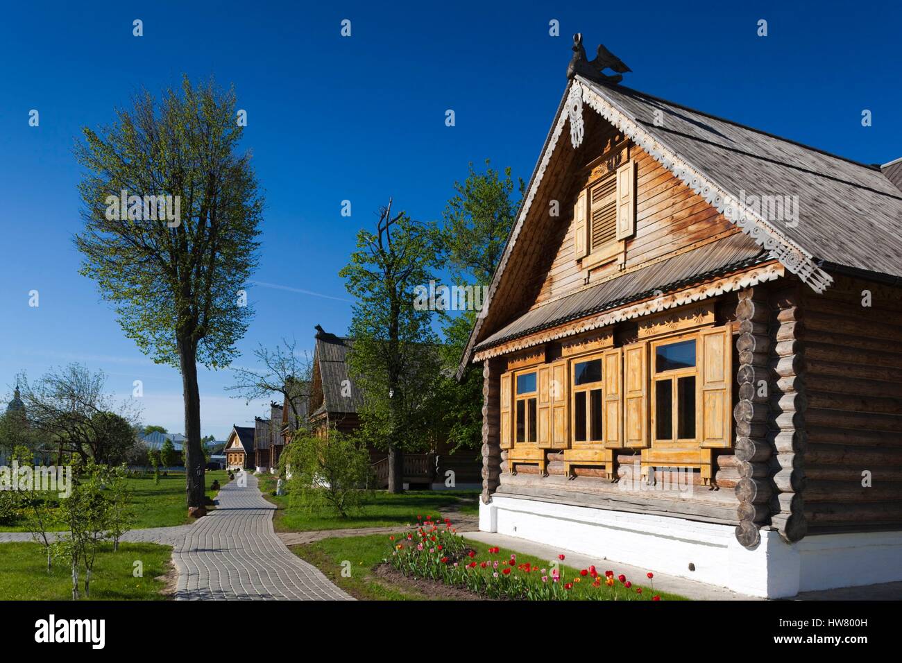Traditional russian izba cabins hi-res stock photography and images - Alamy