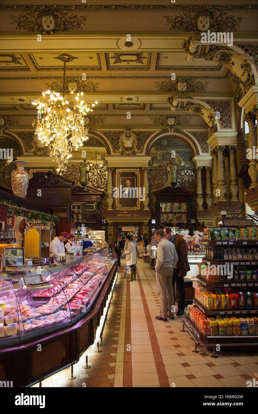 Russia, Moscow, Tverskoy-area, Tsarist-era Yeleseev Grocery Store ...